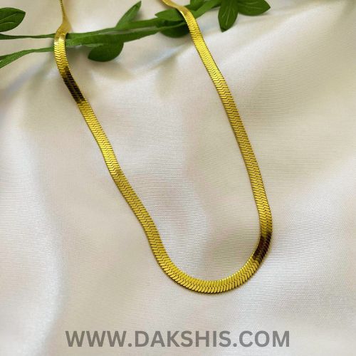 Gold Plated Snake Chain For Men – DAKSHIS